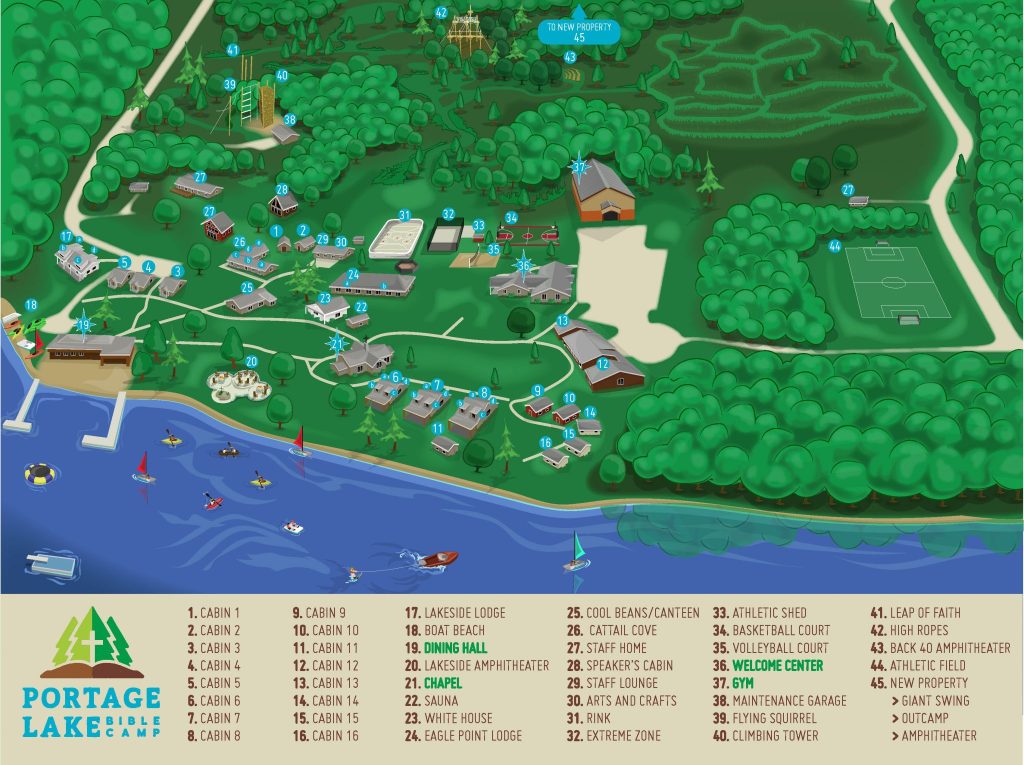 Camp Map « Portage Lake